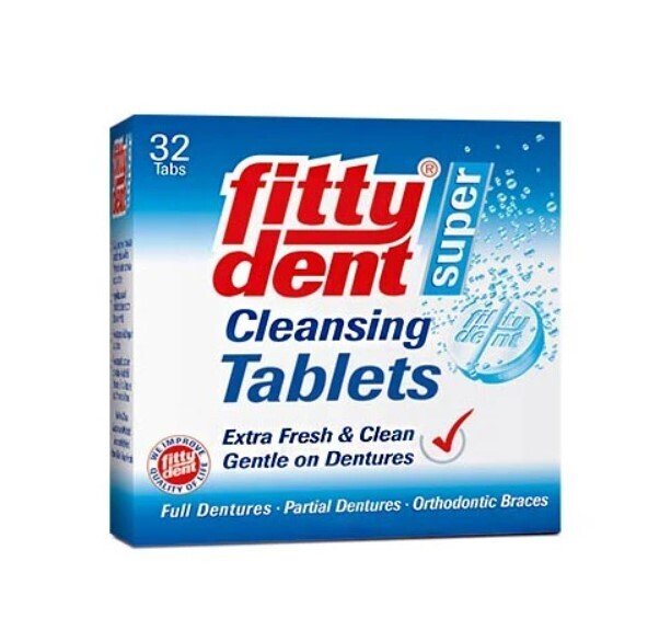 fittydent Denture Cleansing Tablets 32 per Pack - Health7
