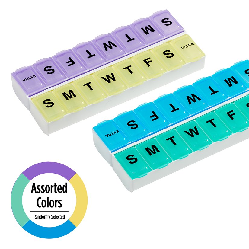 Ezy Dose Duets Snap-Apart 14-Day +2 Pill Reminder - Health7