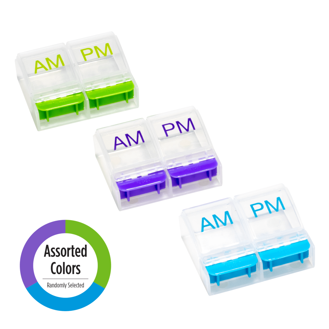 Ezy Dose Push Button Pill Reminder 1 day AM/PM - Health7