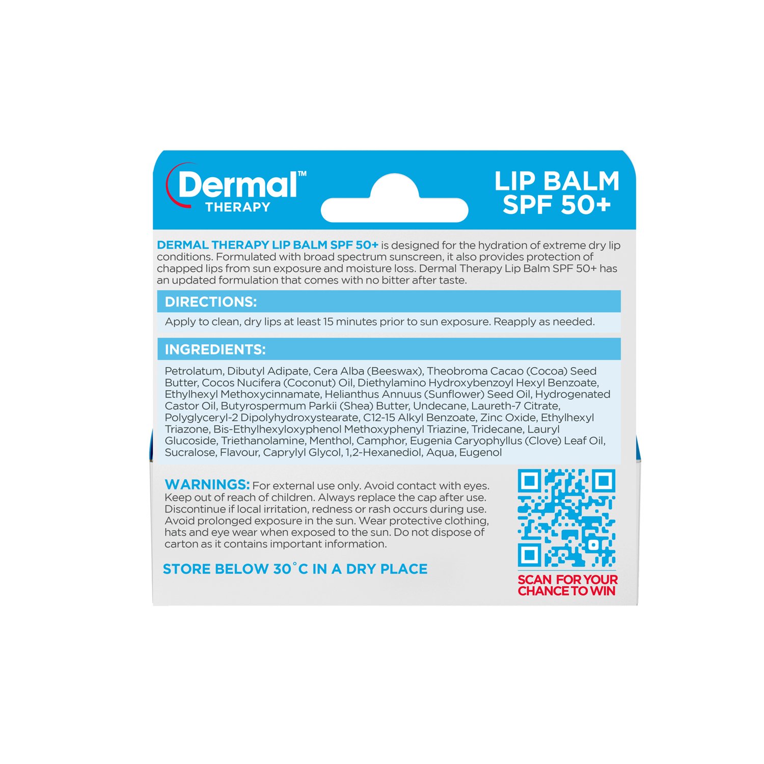 Dermal Therapy Lip Balm SPF 50+ 10g - Health7