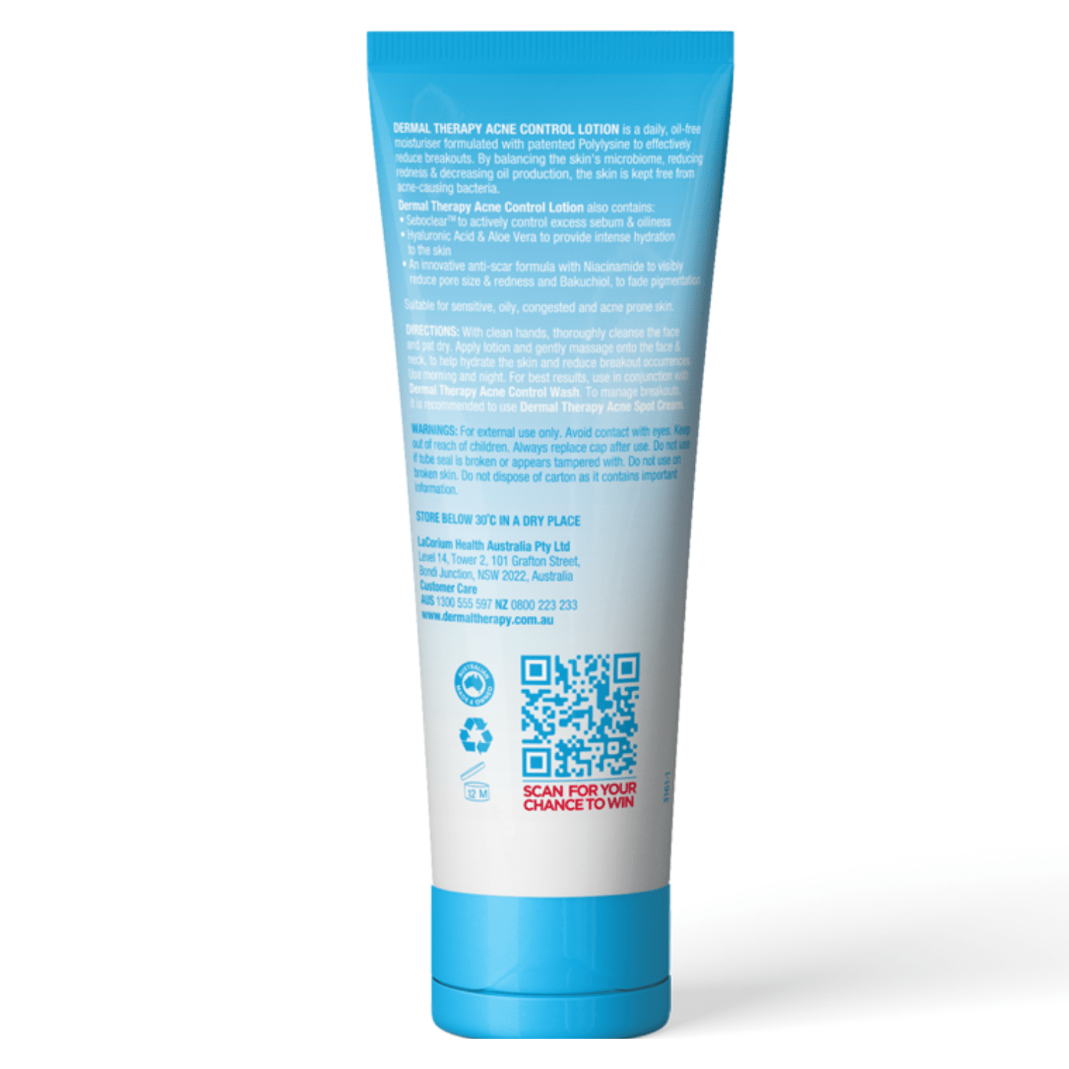 Dermal Therapy Acne Control Lotion 85ml - Health7