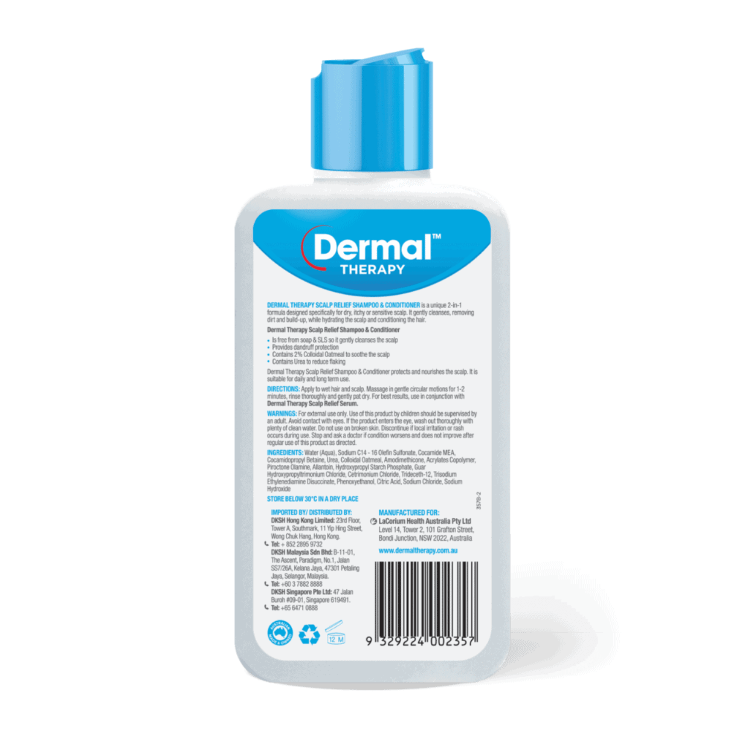 Dermal Therapy Scalp Shamp & Cond 210ml - Health7