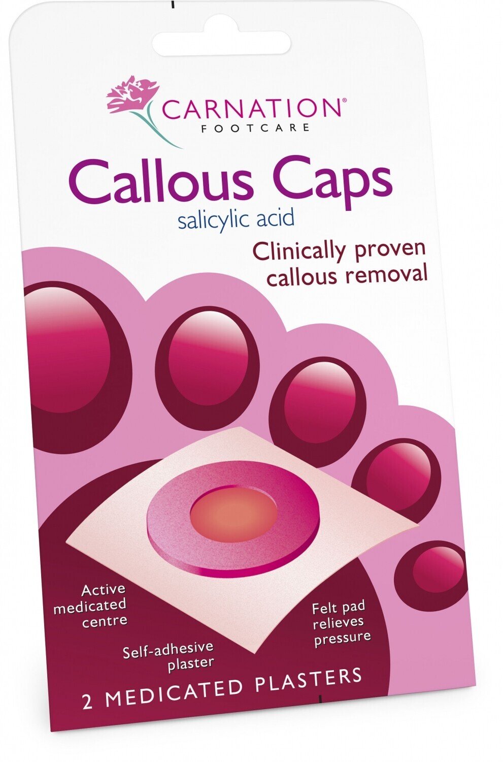 Carnation Callous caps medicated 2 per pack - Health7