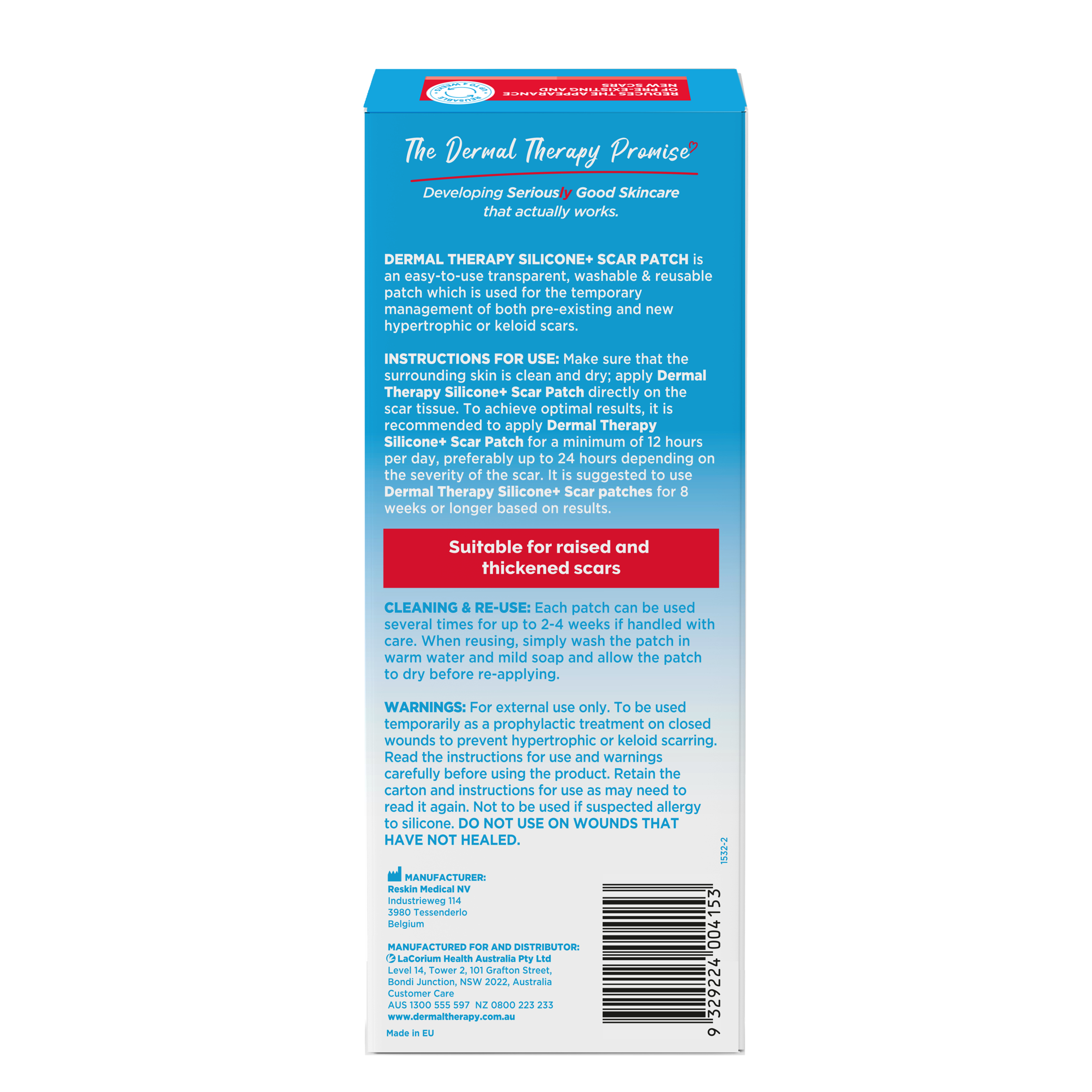 Dermal Therapy Silicone+ Scar Patch - Health7