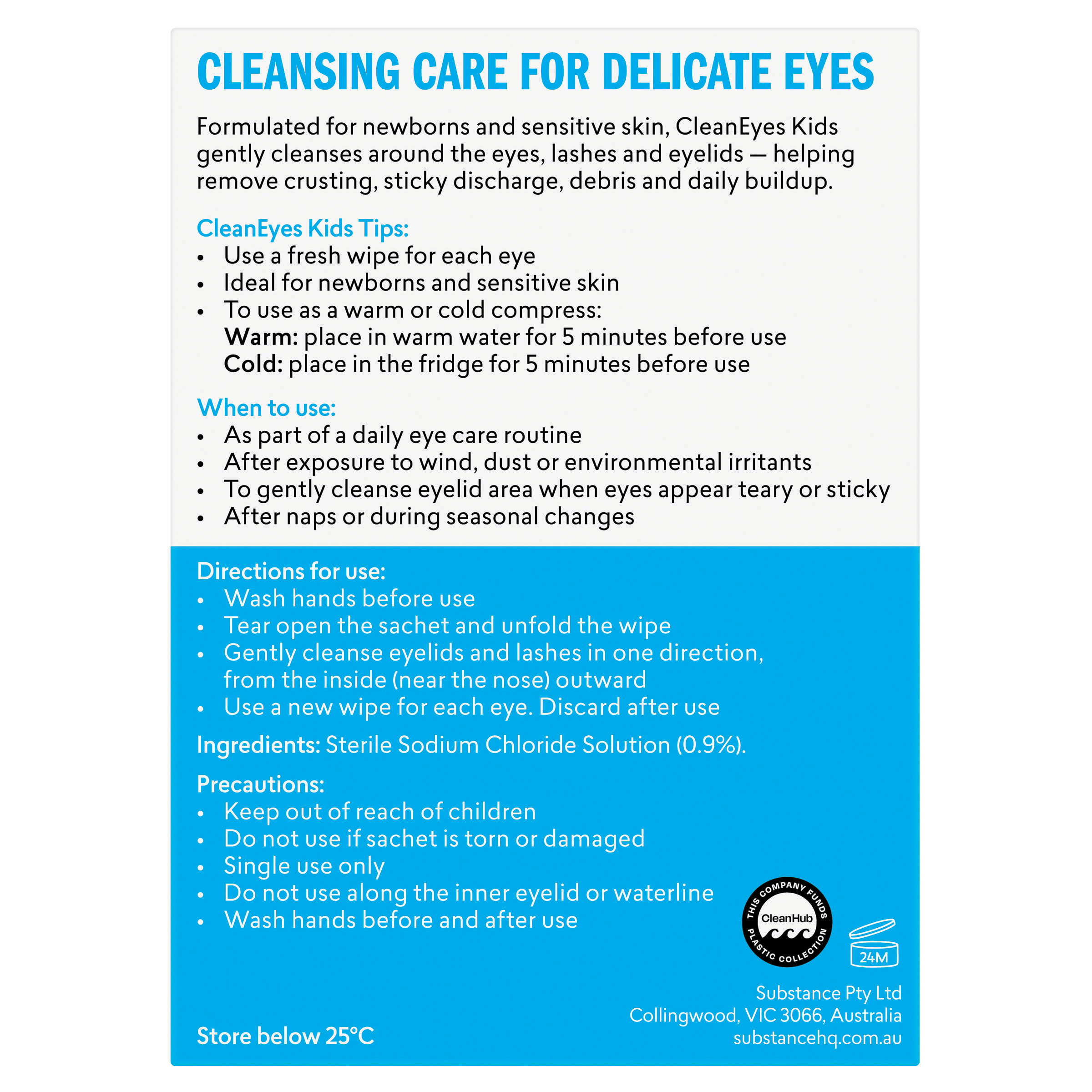 BR CleanEyes Kids Eyelid Cleansing Wipes 30 PK - Health7