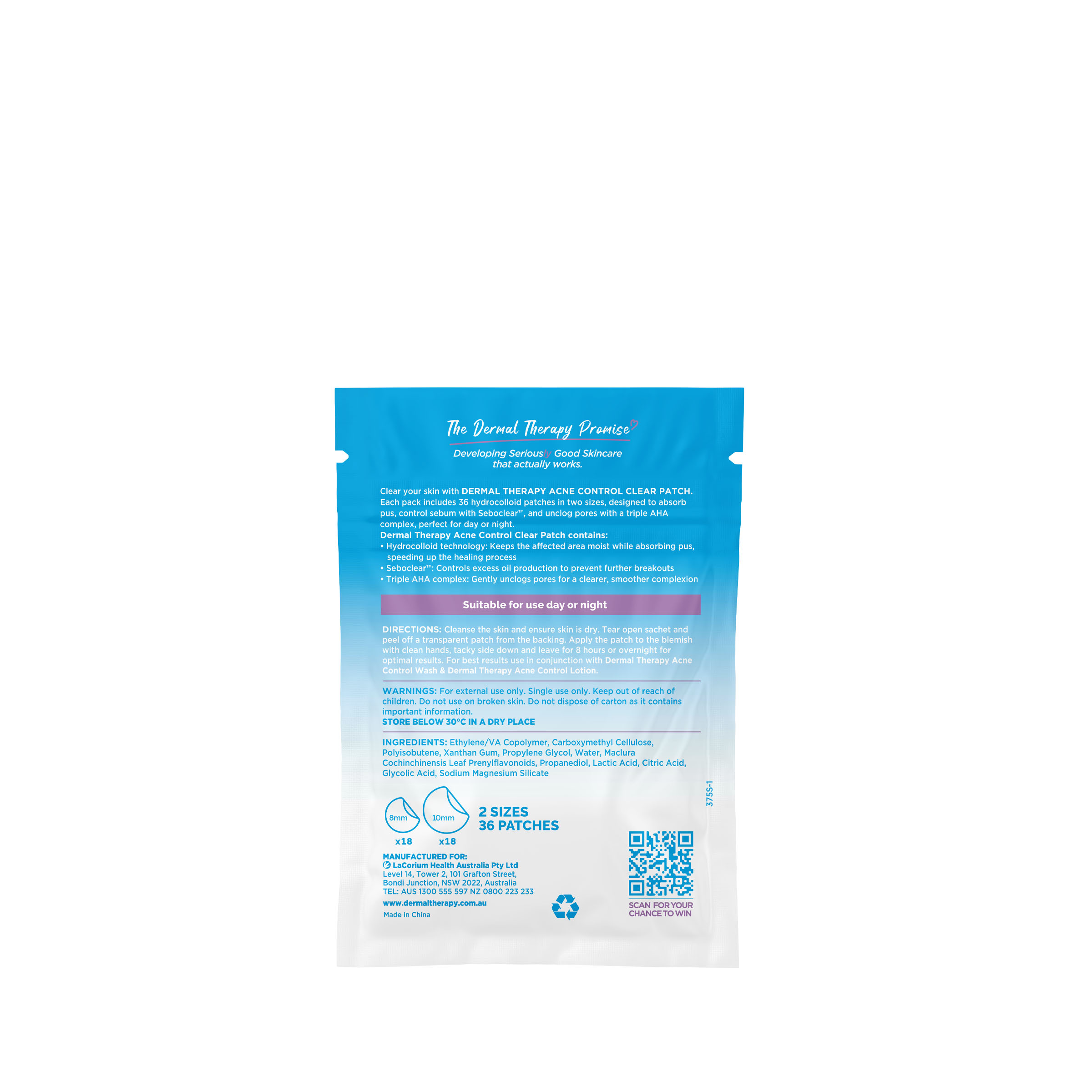 Dermal Therapy Acne Patches Pk36 - Health7